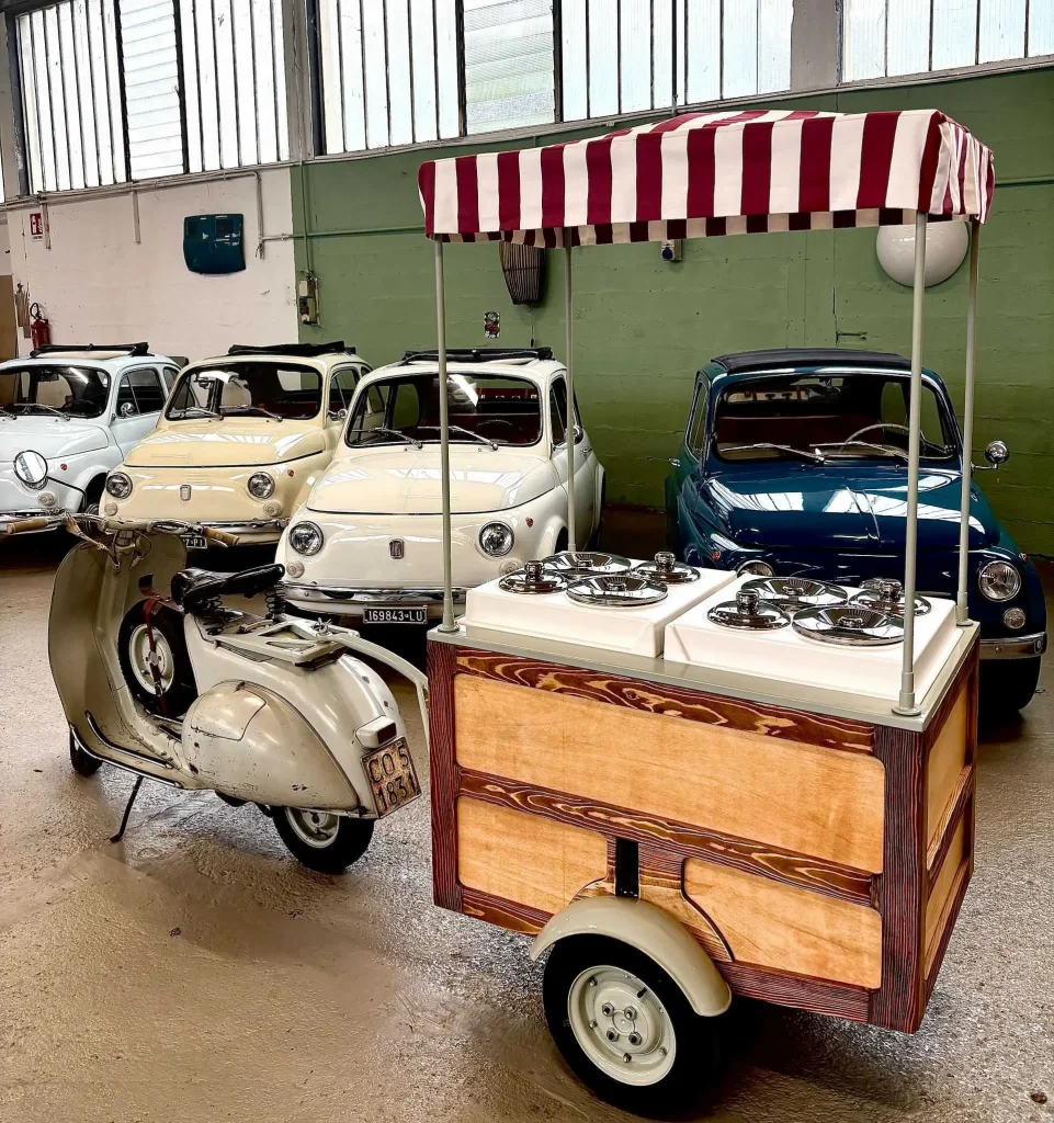 Vespa-Gelato: Vintage Gelato Cart for Events in Tuscany